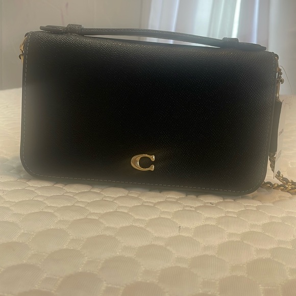 Coach | Bags | Coach Bea Leather Crossbody Bag In Black Color | Poshmark